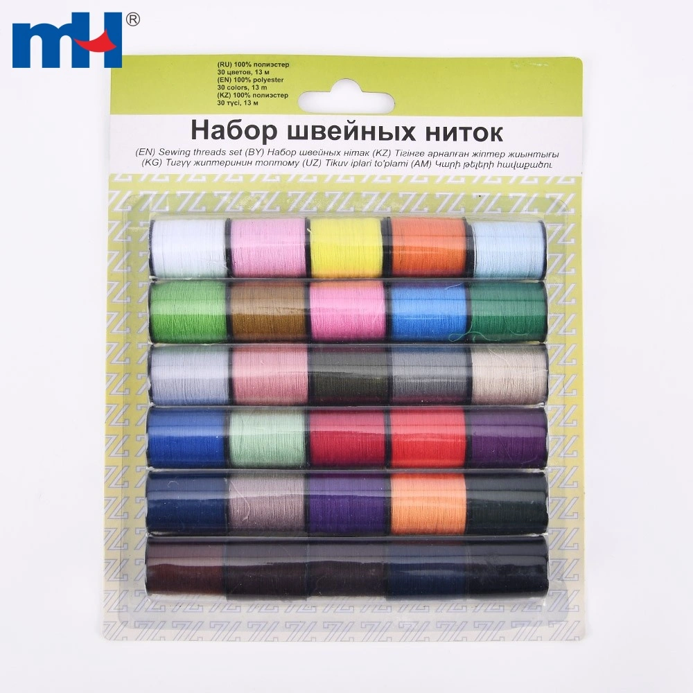 High Quality Pack of 36 Sewing Thread Set - Assorted Colors
