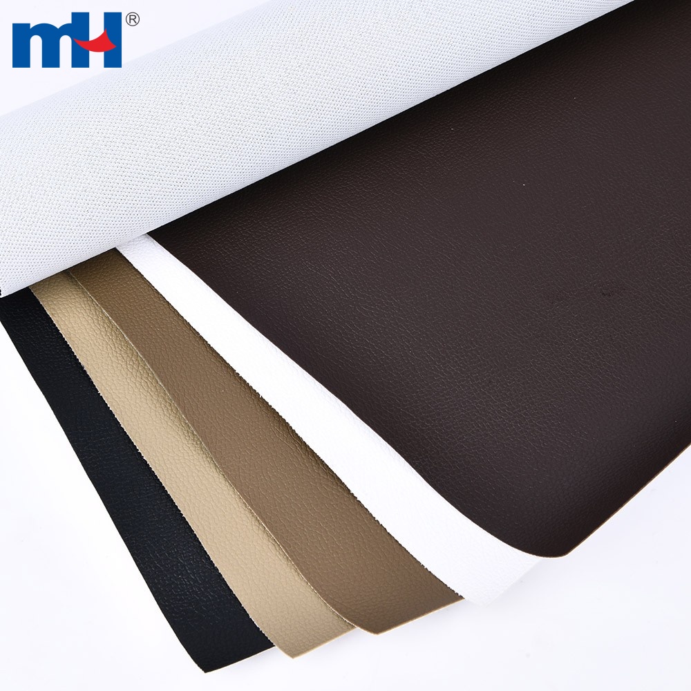 0.9mm PVC Leather Fabric with Mesh Fabric Backing for Car Seat Cover