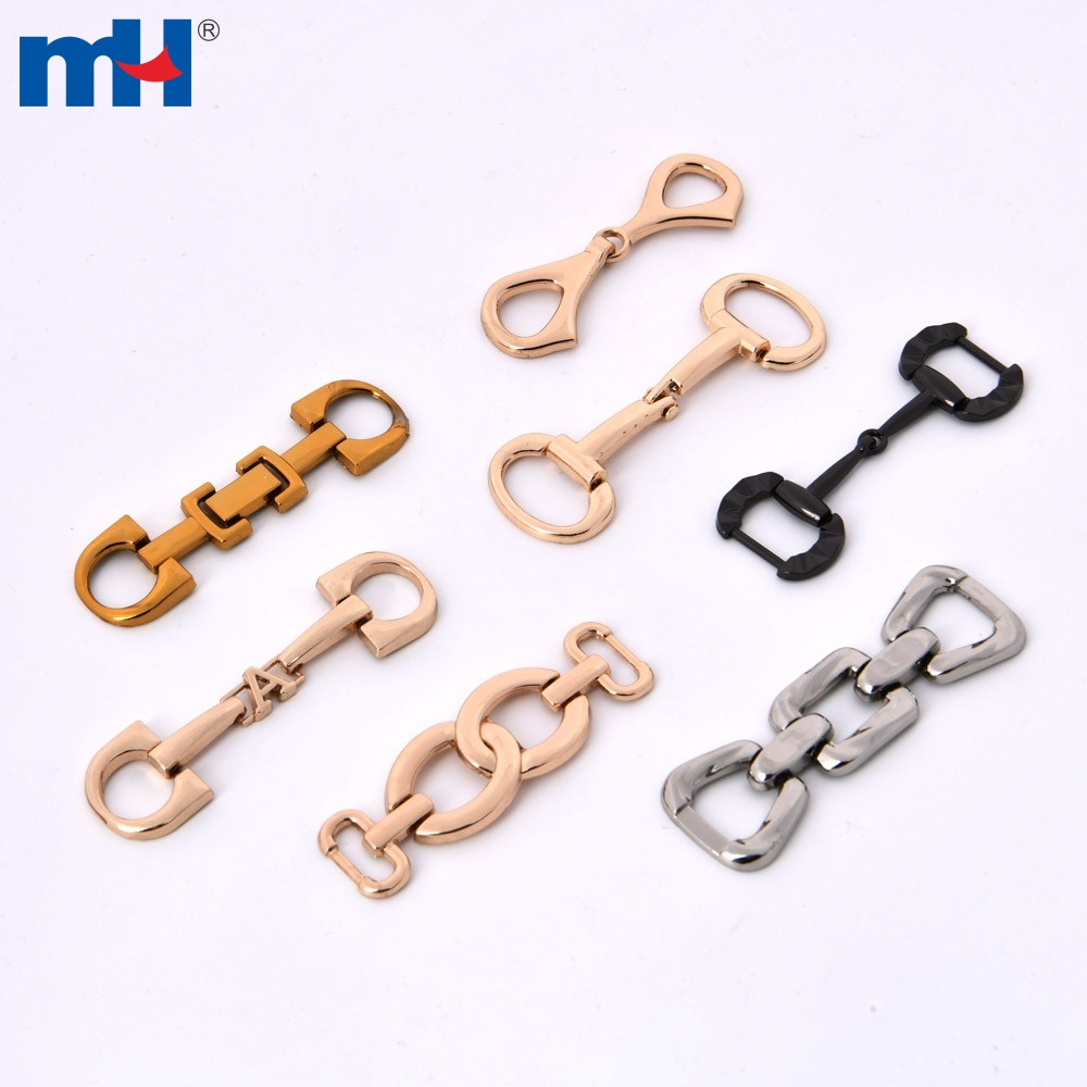 Decorative Alloy Metal Shoe Chain Buckle Hardware