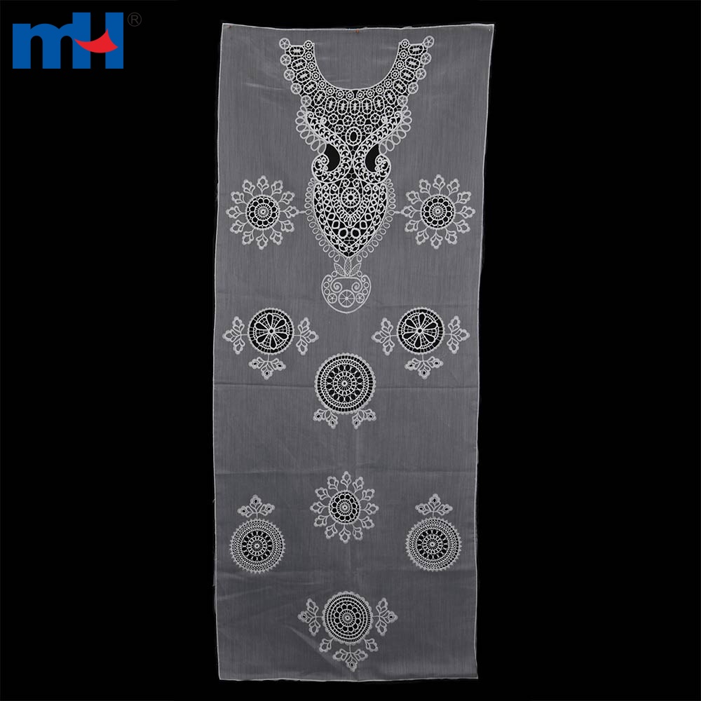 Cutwork Embroidery Dress Front Part Design