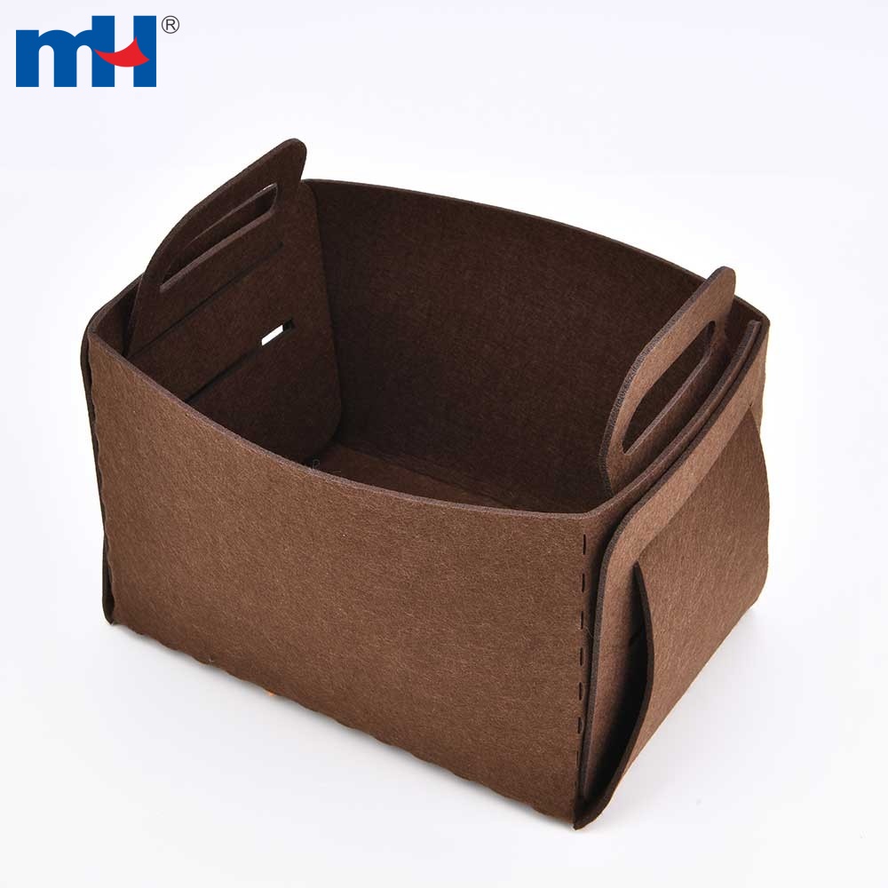 Foldable Felt Storage Organizer Box with Carry Handle
