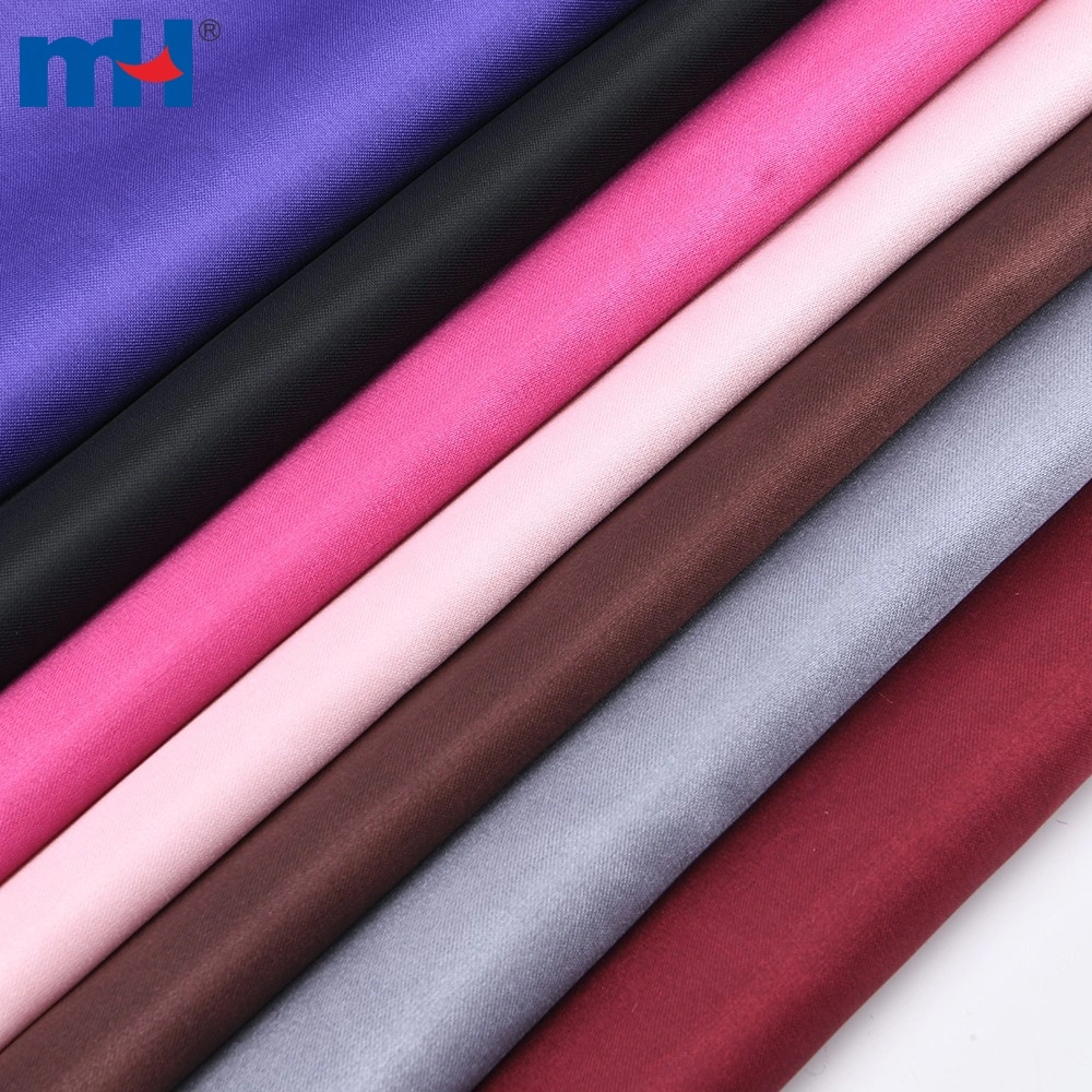 MH 100% Polyester Shiny Satin Fabric Material for Wedding Gowns