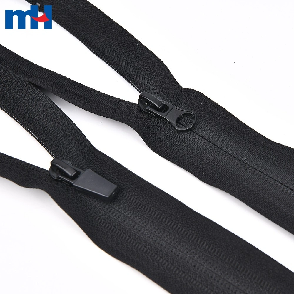 MH Chinese Factory #5 Reverse Separating Nylon Coil Zippers for Sewing