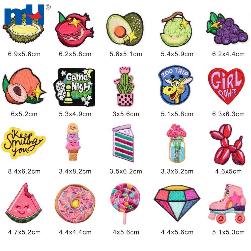 Custom Designs Sew on Embroidery Patches Applique for Jeans Clothes
