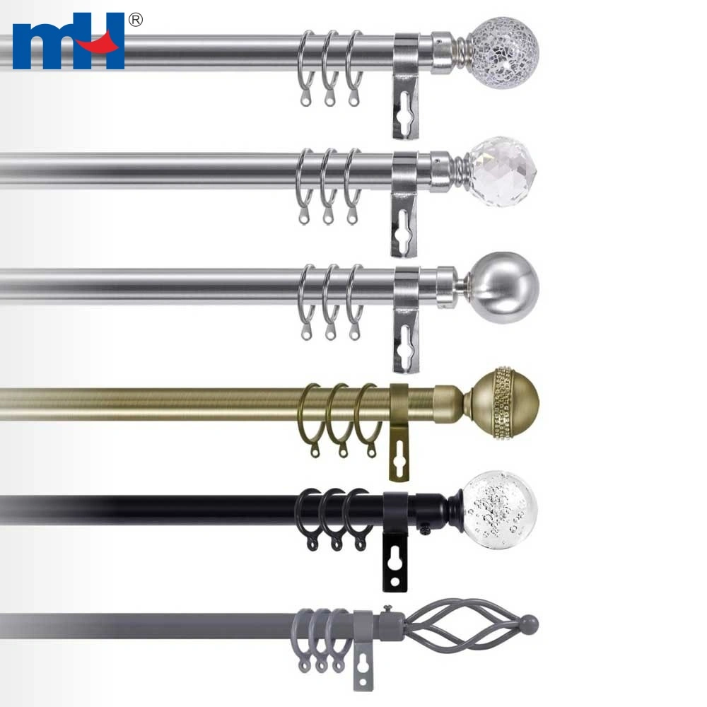 Diameter 19mm Iron Adjustable Window Drapery Rod Poles | MH