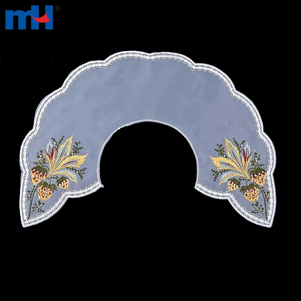 Fake Embroidery Beads Collar Lace Patch Applique for Shirt