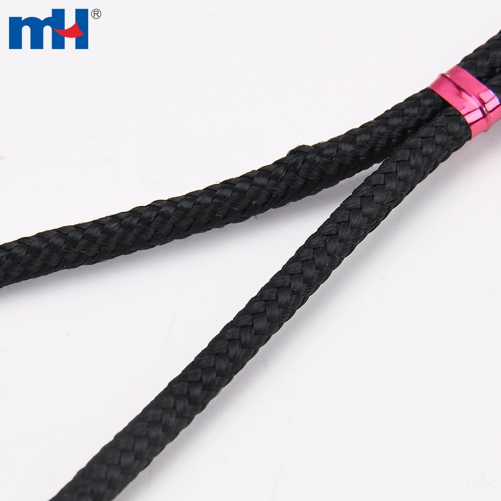 4mm 16-strand Polyester Braided Rope - Black