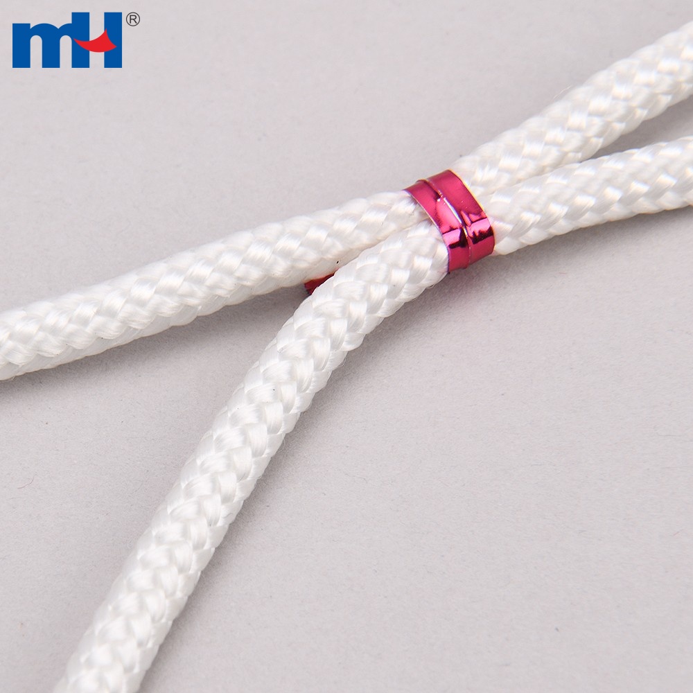 5mm 16-strand Polyester Braided Rope - White
