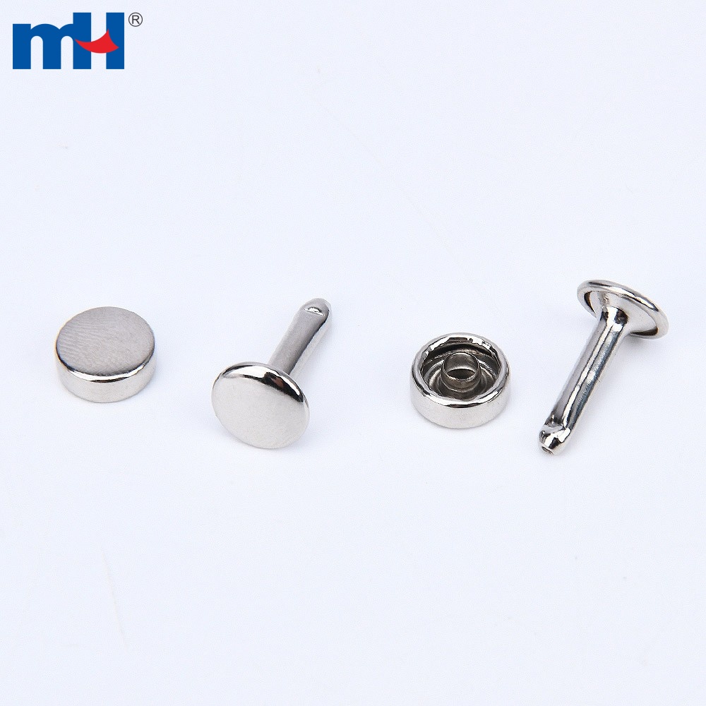 6mm 8mm 10mm 12mm Flat Head Leather Rivets for Bag Hardware