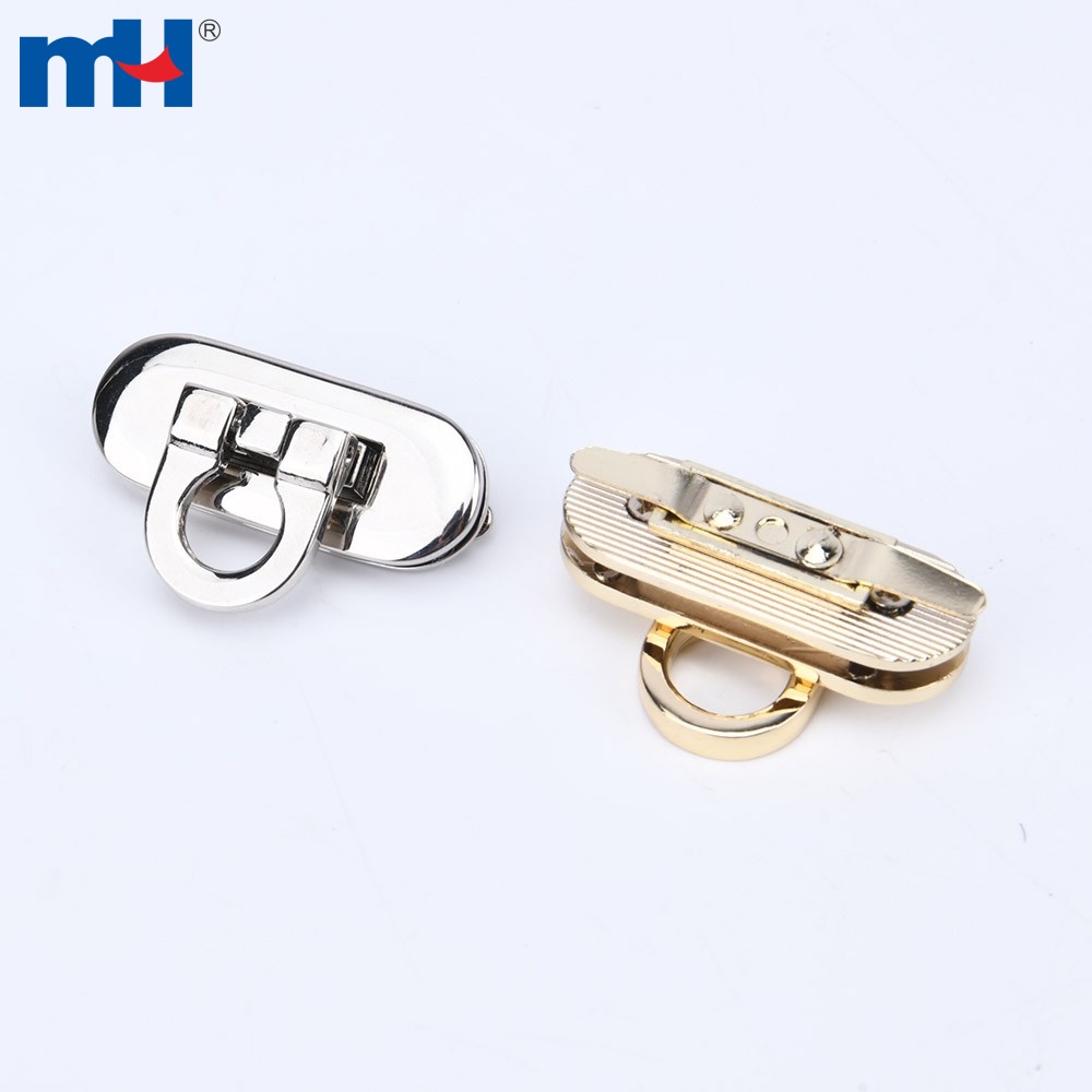 الأجهزة المعدنية البيضاوية تويست بدوره قفل قفل حقيبة يد الأجهزة