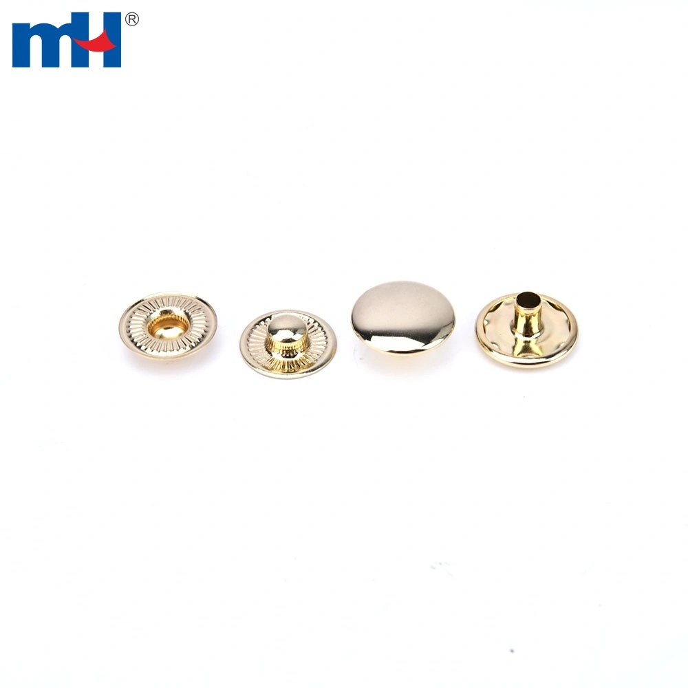 15mm Metal No Sewing Snap Button Fastener for Wallets, Coin Pouches