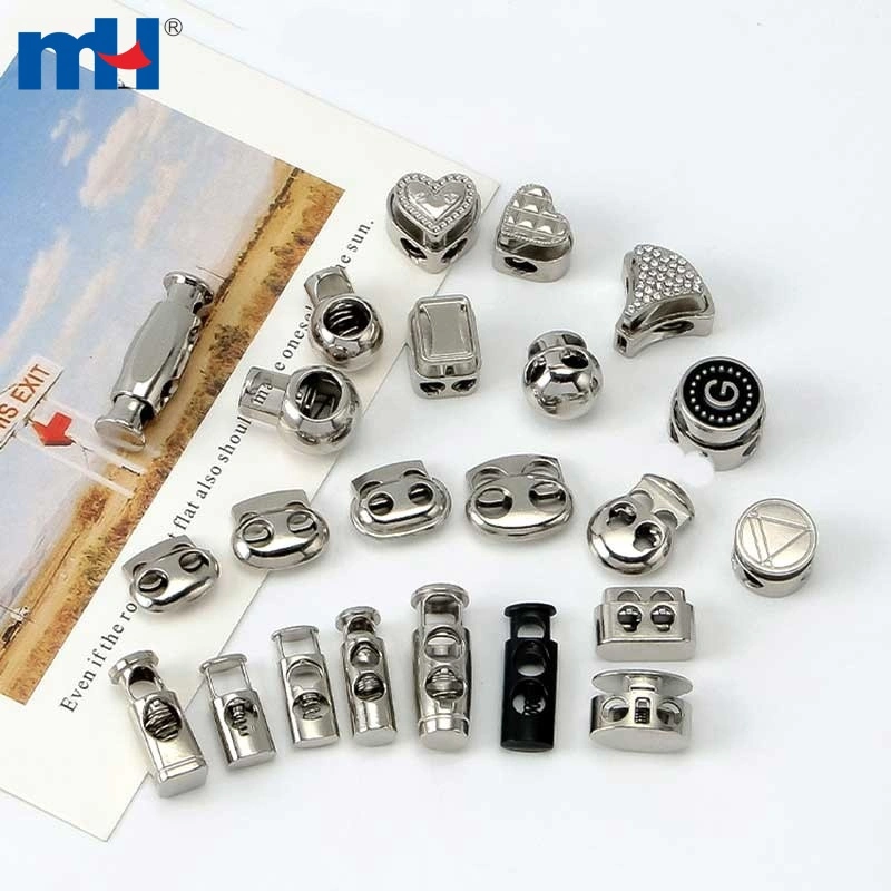 Zinc Alloy Cord Lock Toggle Stopper End/Elastic Cord Accessories