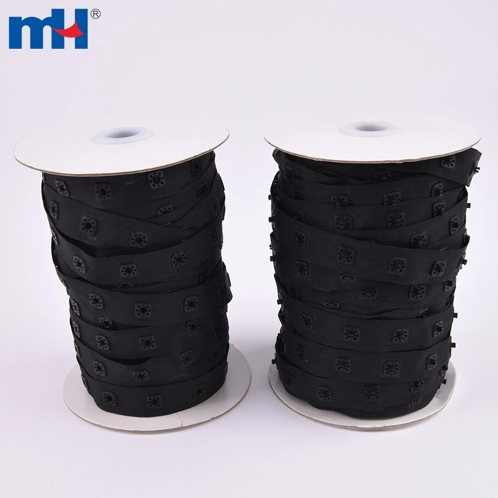 18mm Square Plastic Snap Tape for Sewing 25x25mm