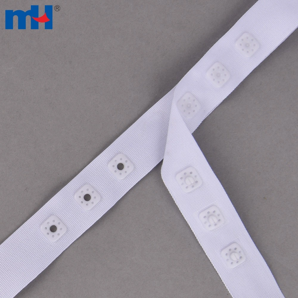 18mm White 3 Skip 1 Spacing Square Snap Popper Tape for Sewing