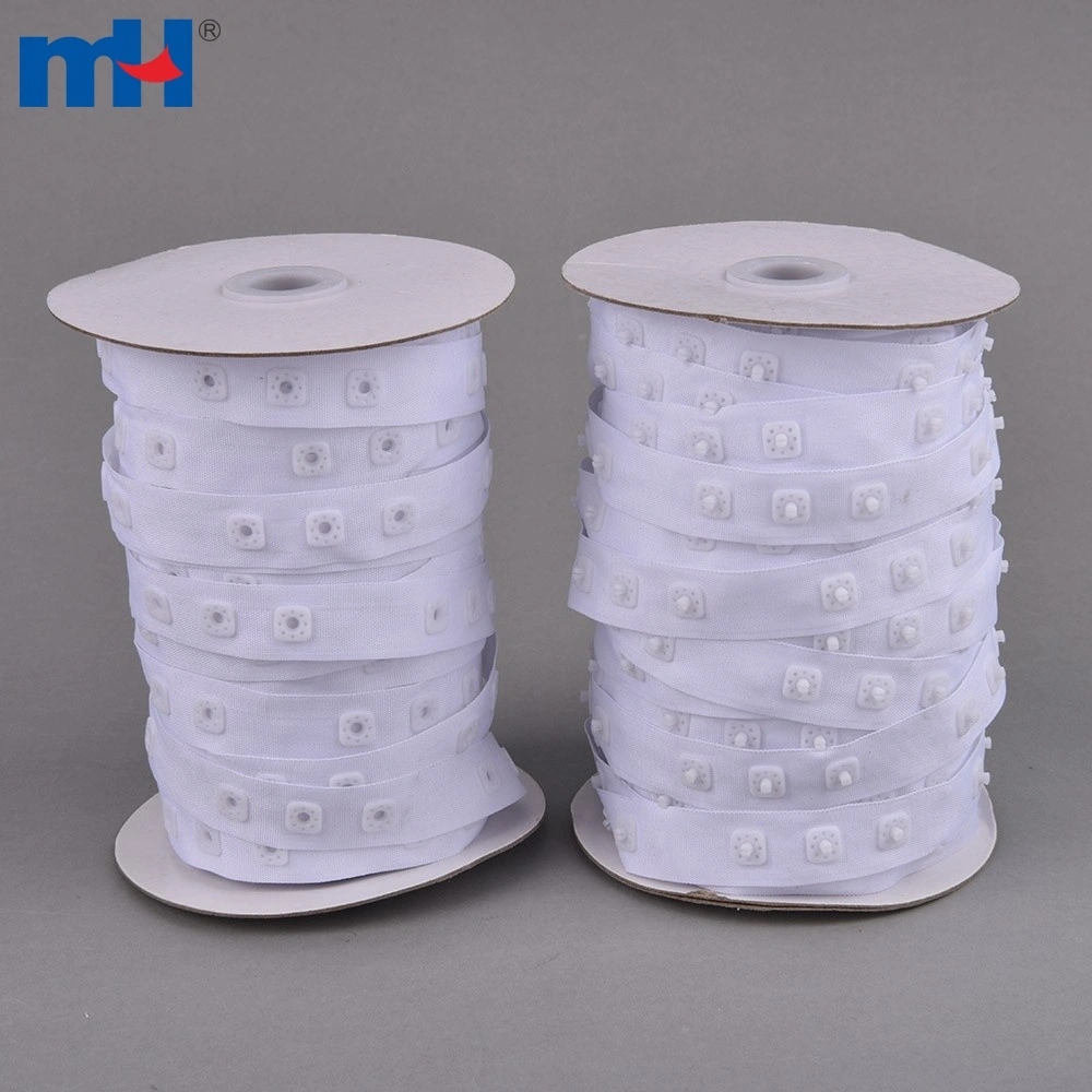 18mm White 3 Skip 1 Spacing Square Snap Popper Tape for Sewing