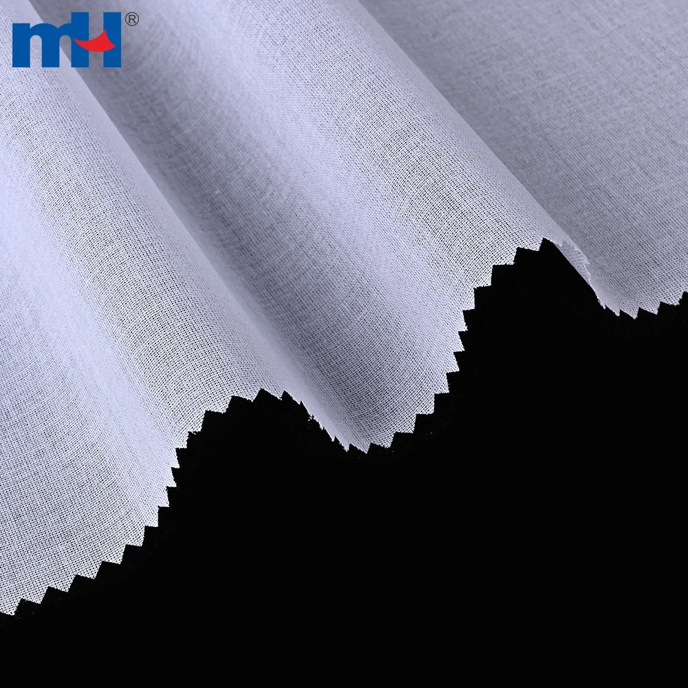 Double Sided Fusing 100% Cotton Shirt Interlining Fabric
