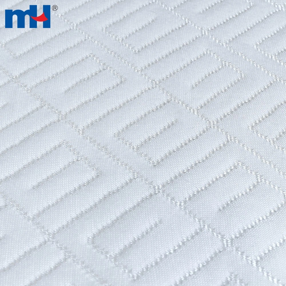 250gsm 100% Polyester Geometric Jacquard Mattress Ticking Fabric 220cm