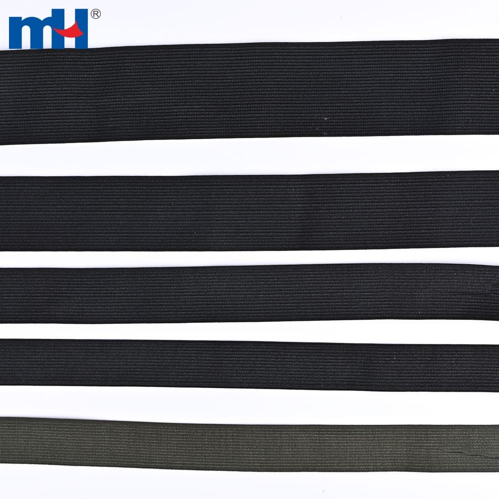 MH Manufacturer 25mm 40mm 50mm Knitted Elastic Tape for Uniform Sewing