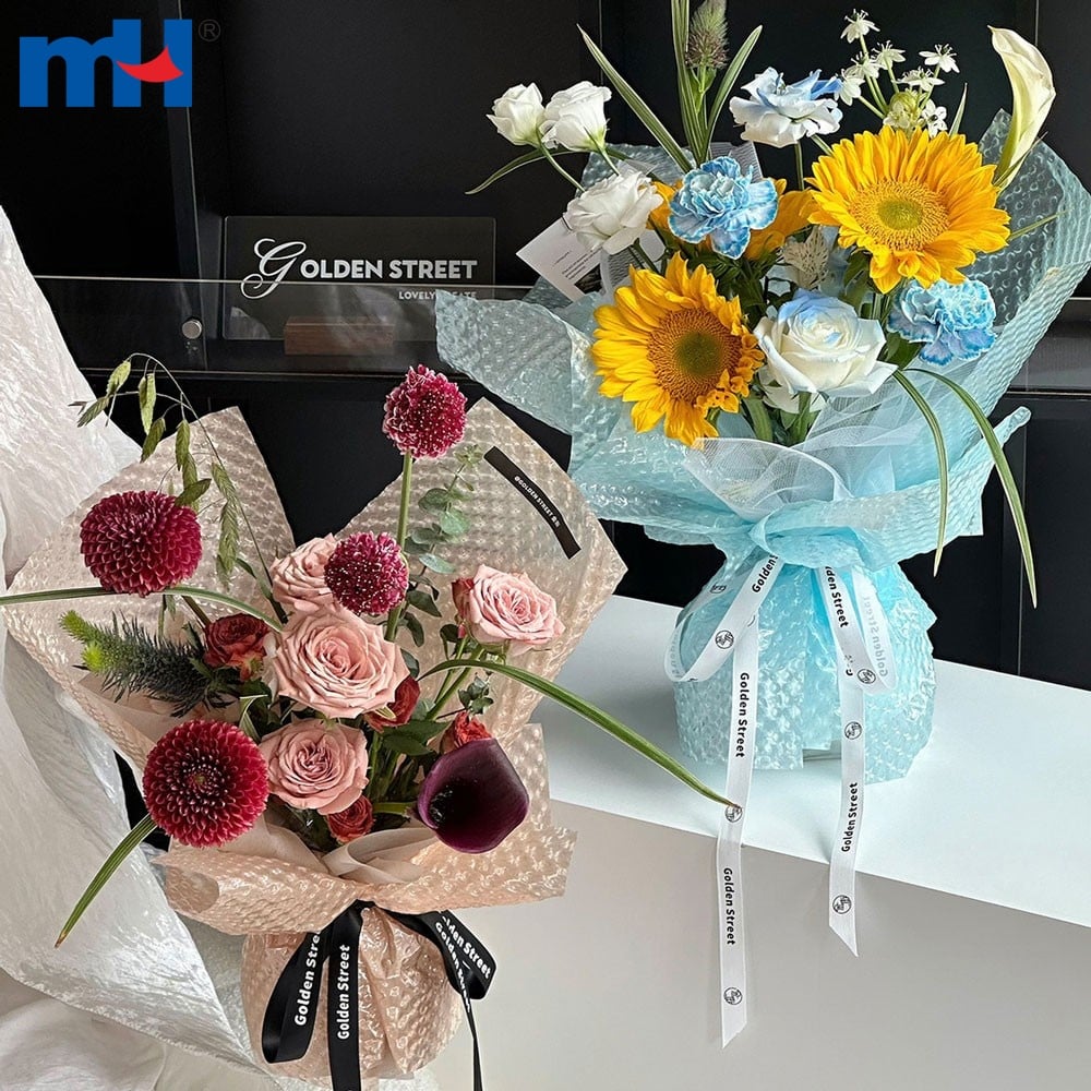 Sparkling Water Bubble Bouquet Wrapping Paper - OPP