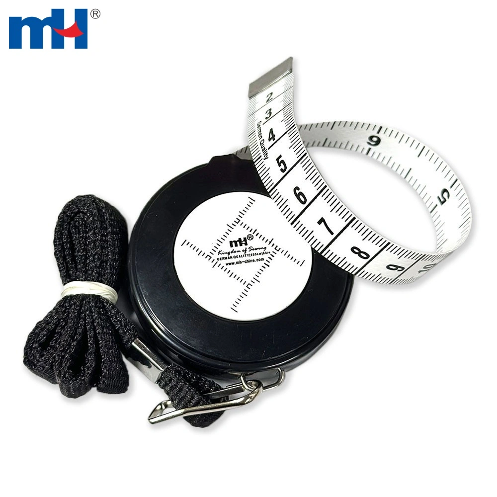 Soft 1.5m Measuring Tape with Round Case and Rope