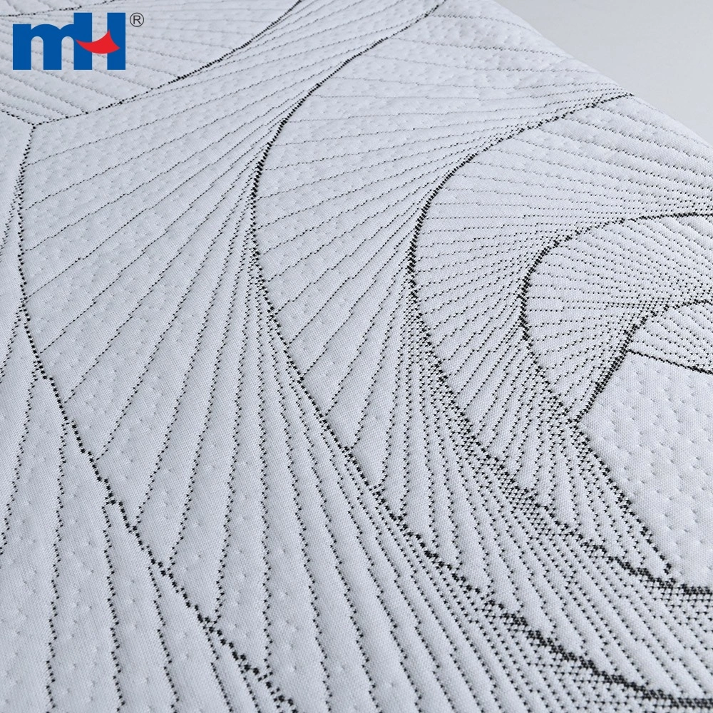 350gsm 100% Polyester Jacquard Mattress Knitted Fabric 220cm