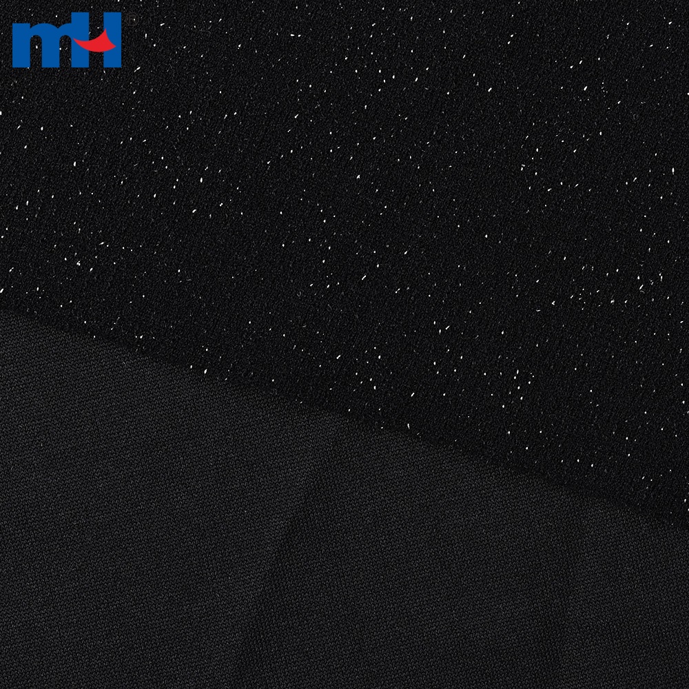 Metallic Weft Knit Stretch Dress Fabric | Supplied by MH