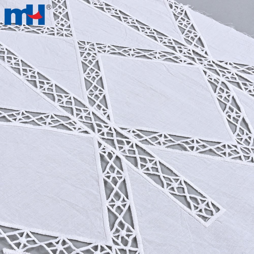Laser-Cut Embroidery Lace | Cotton Base Fabric 116cm Wide