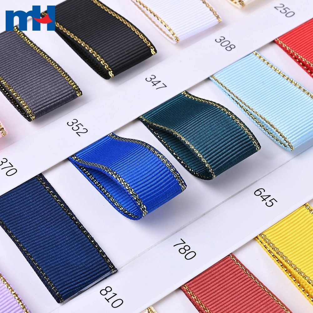 China MH Supplies Metallic Grosgrain Ribbon at Good FOB Prices