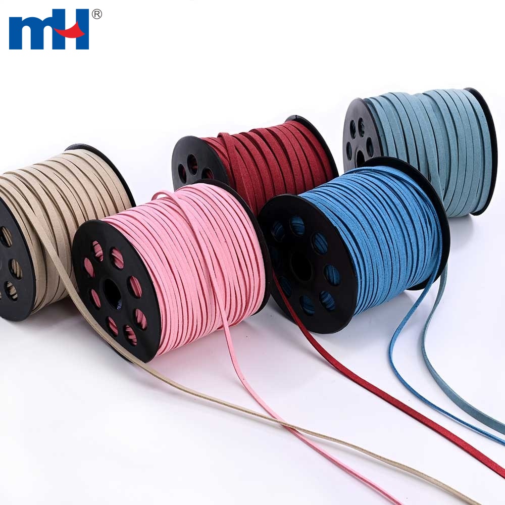 3mm Flat Suede Cord for Jewelry & Crafts | MH Faux Suede Ribbon