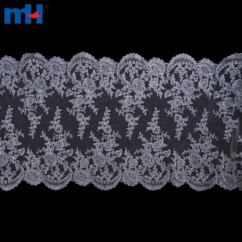 MH Corded Bridal Lace Trim 43cm – Custom Width & Style Available