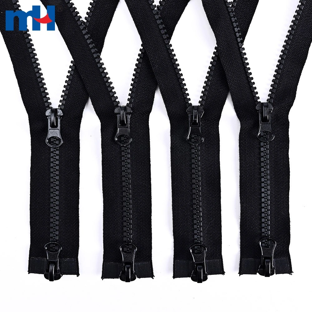 MH Fireproof Resin Zipper 75cm – Double Sliders Zipper for Safety Gear