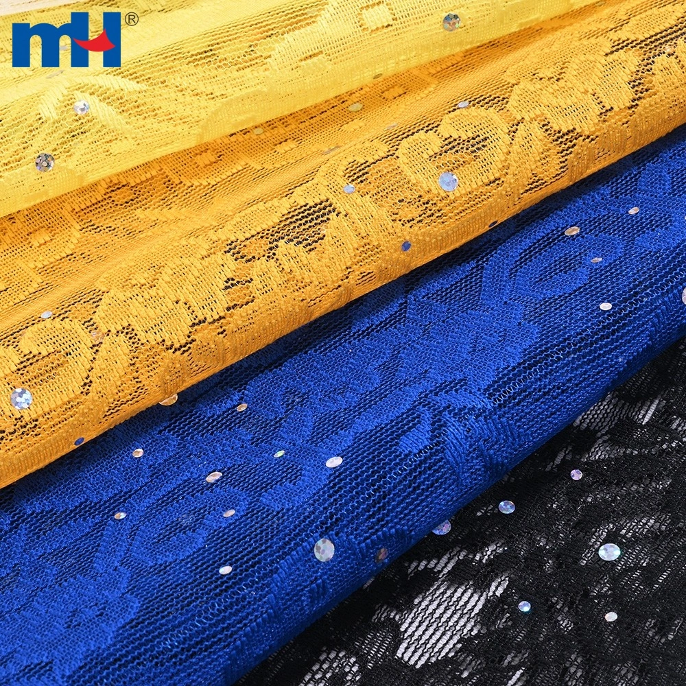 Wholesale Embroidered Lace Fabric from Chinese Factory MH