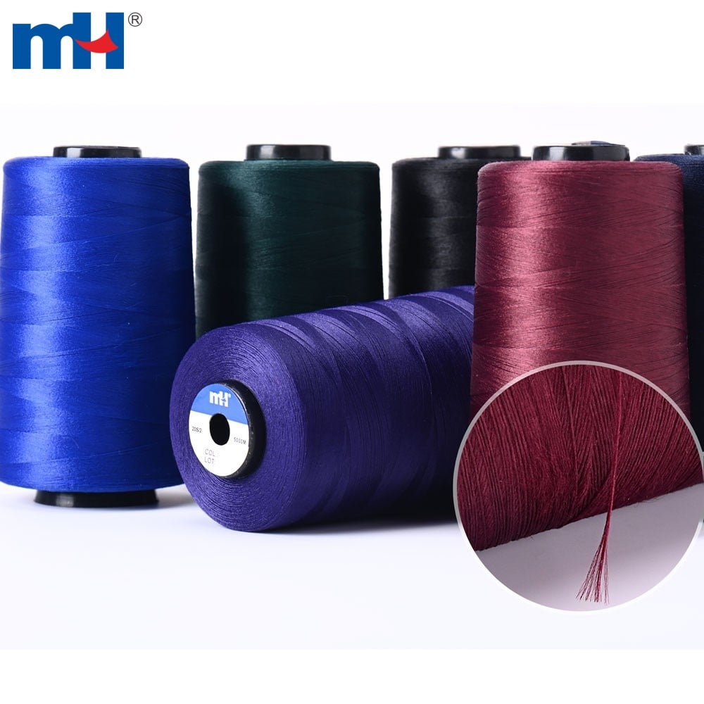 MH Bulk Order Supplier 300D/1 Polyester Overlock Thread 5000 Yards