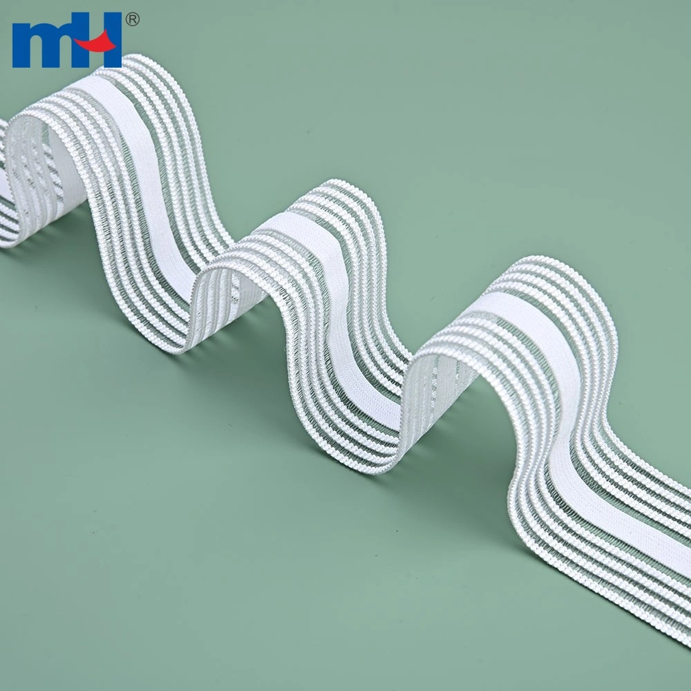 MH Wholesale Supplier 22mm Nylon Spandex Fancy Knitting Elastic Tape