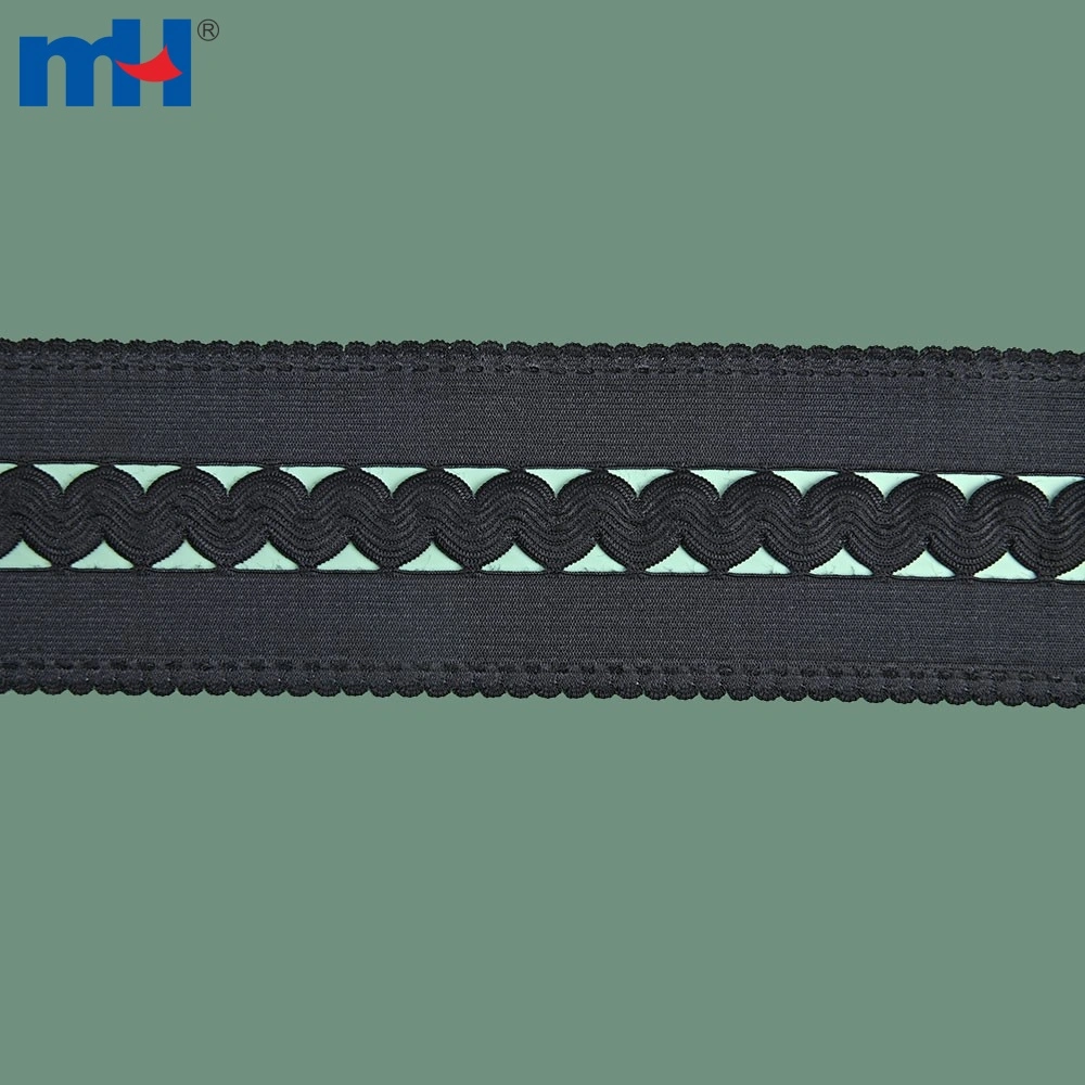 MH Wholesale Supplier 71mm Fancy Knitting Elastic Tape