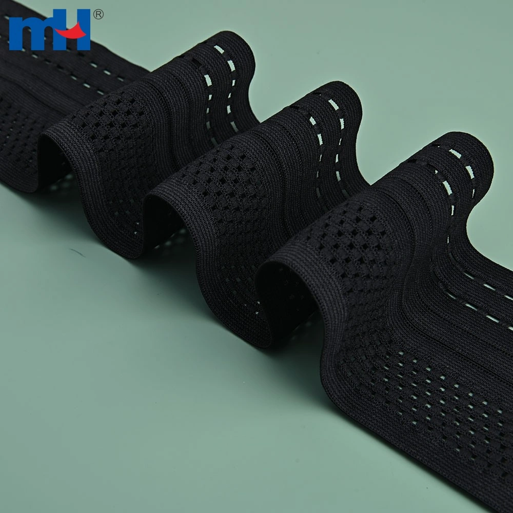 MH Wholesale Supplier 84mm Fancy Knitting Elastic Tape