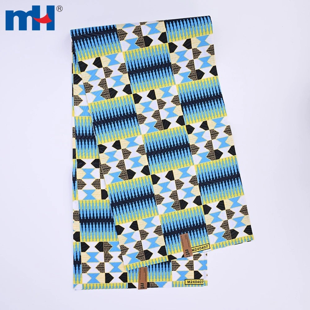 Customized 100% Polyester African Prints Kente Fabric | MH Wholesale