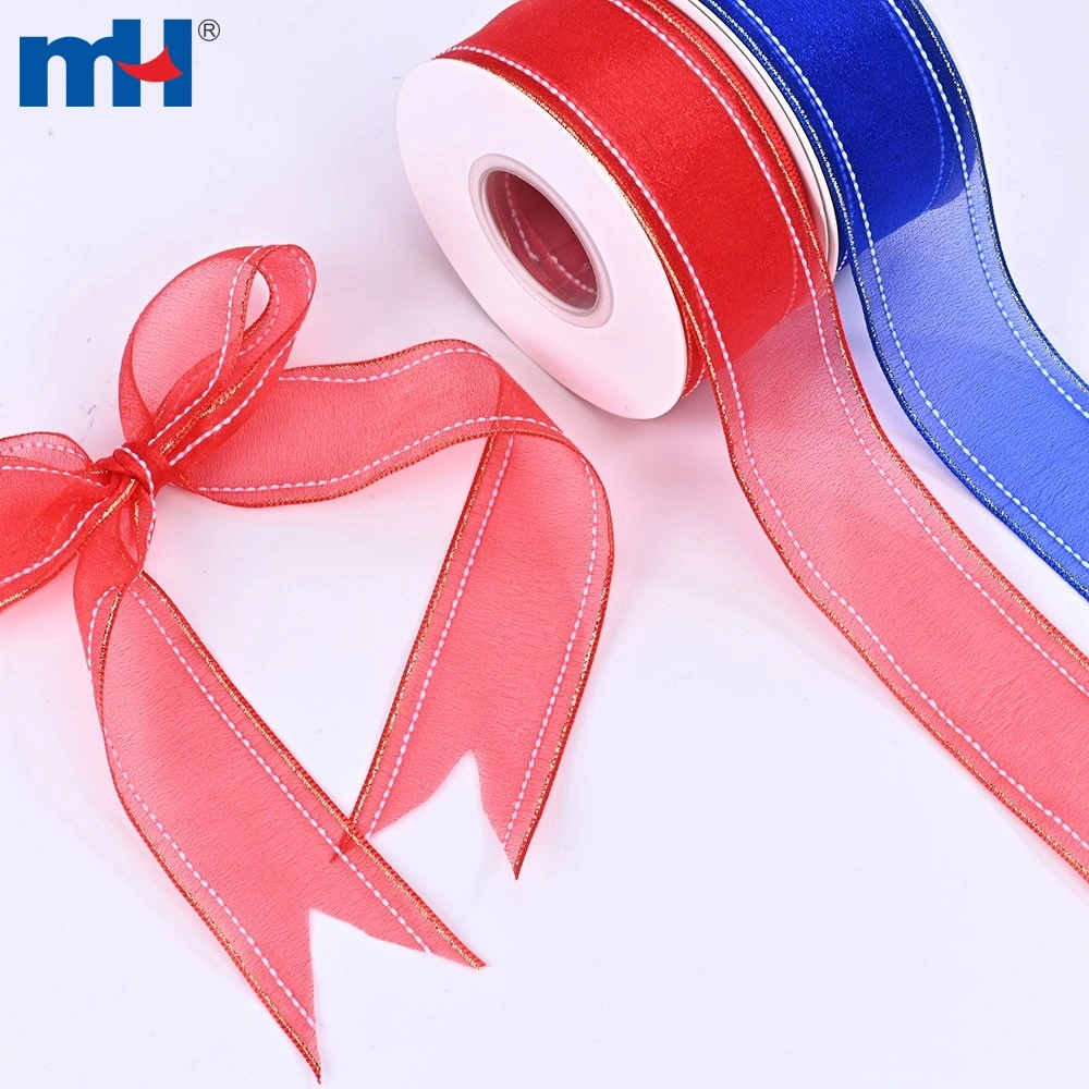 MH China Factory Direct Polyester Organza Ribbon