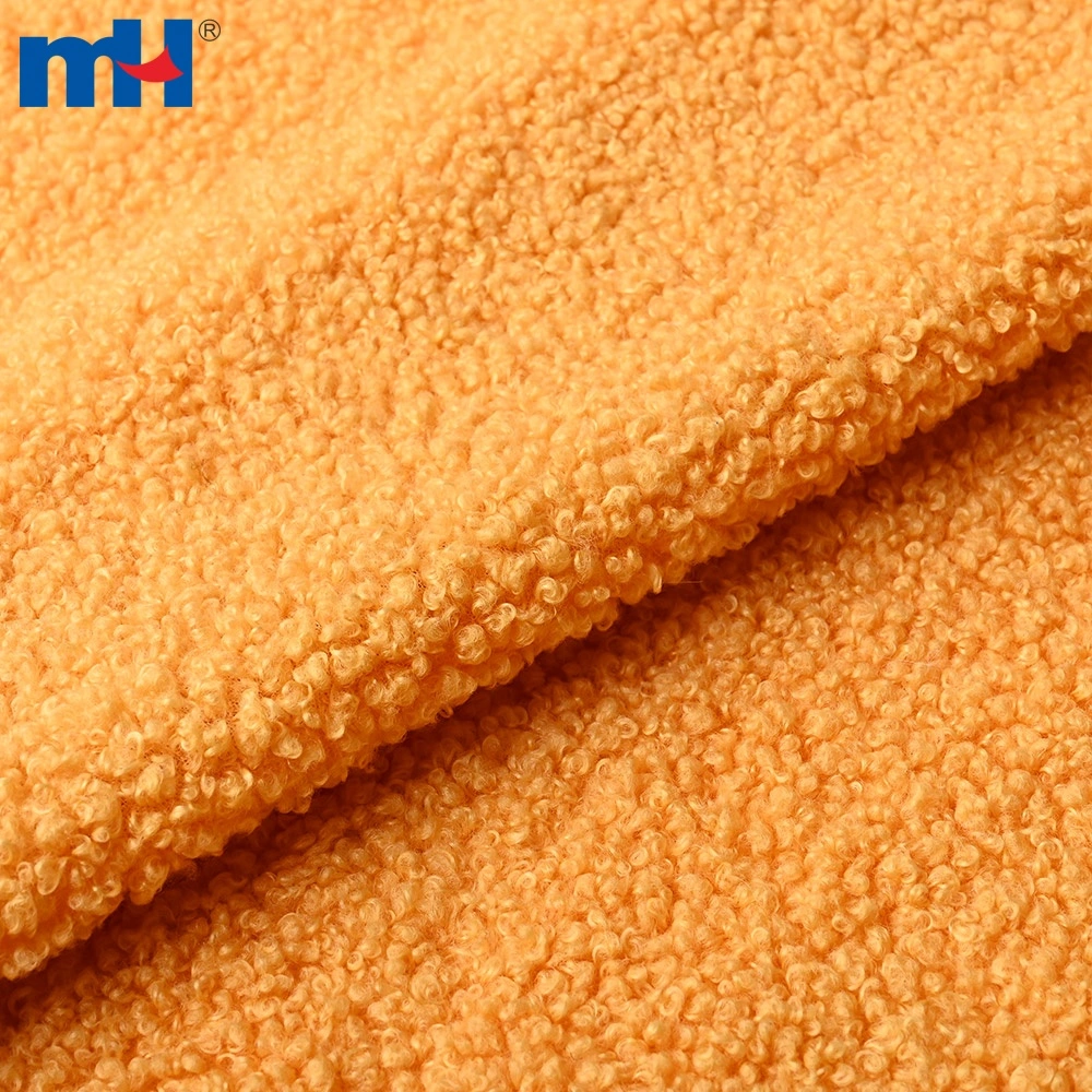 MH Wholesale 100% Polyester Faux Sherpa Lamb Fur Fabric