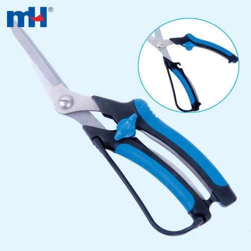 MH Supplier 10inch Spring-Loaded Stainless Steel Garden Scissors