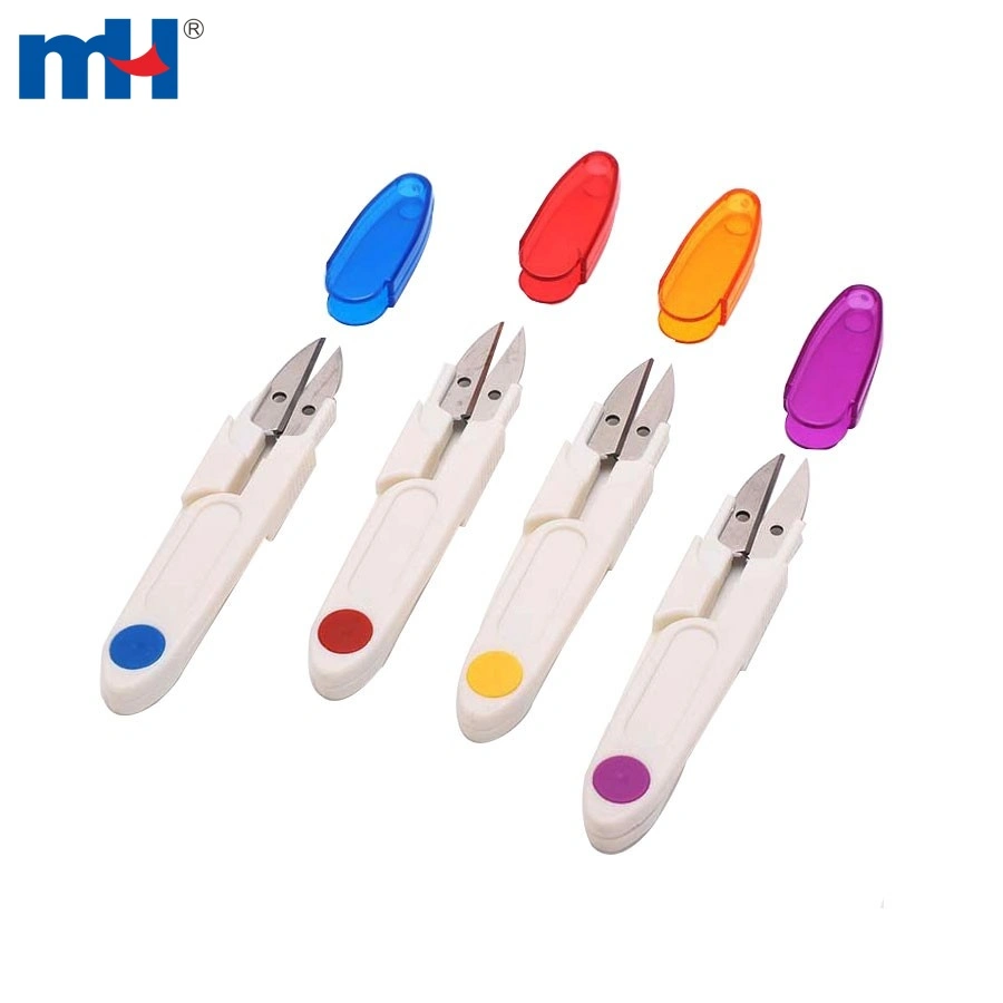 MH Supplier Plastic Handle Sewing Thread Snips with Safety Cover