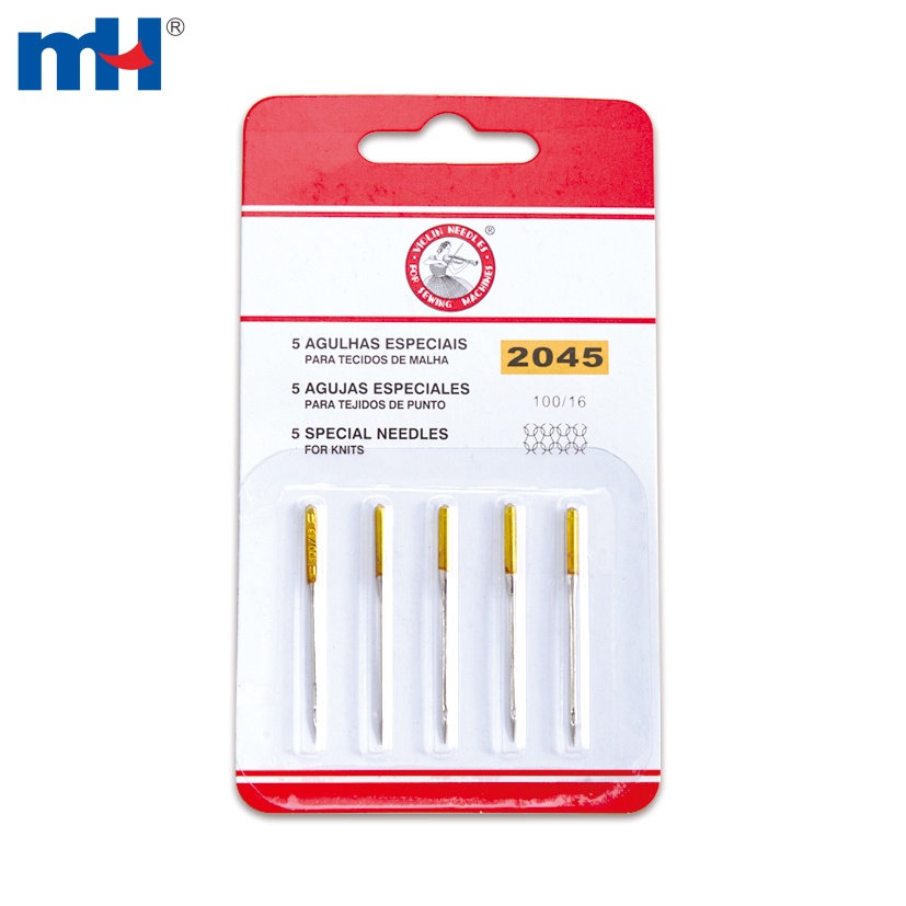 2045 100/16 Sewing Machine Needle with Ball Point for Knits