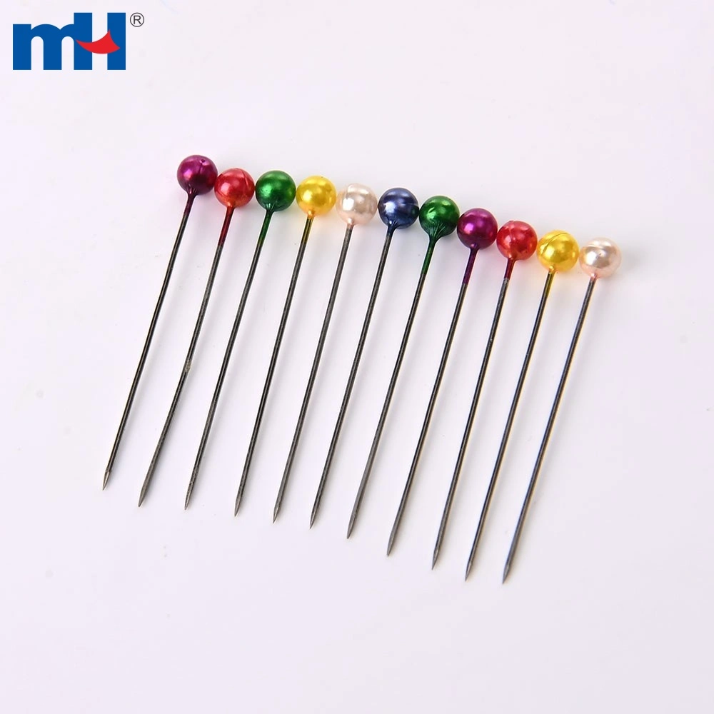 4438mm Ball Shaped Pearl Head Sewing Straight Pin Needles