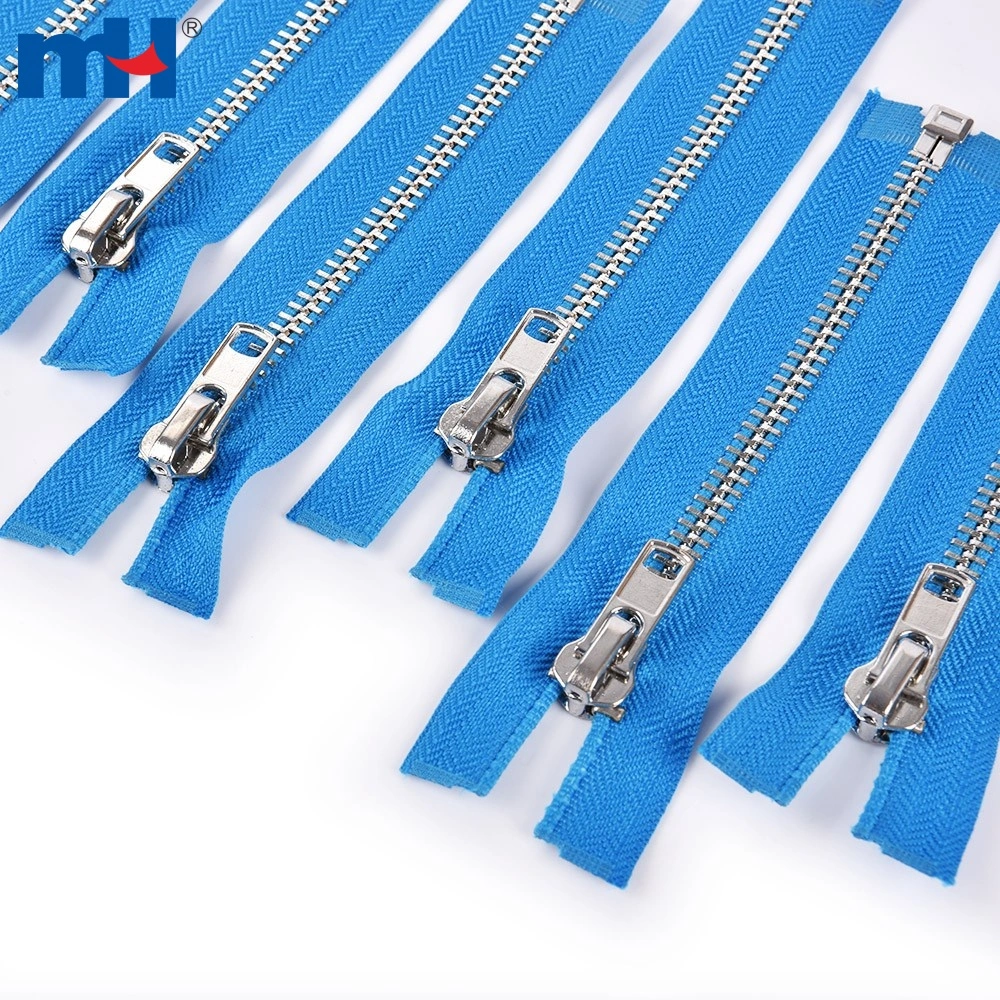 MH Manufacturers #8 Heavy Duty Metal Aluminum Zipper for Bag Jacket
