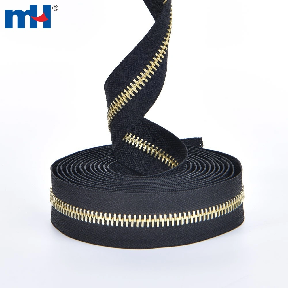 #8 Bronze-brass Zipper Long Chain, Zipper Tape