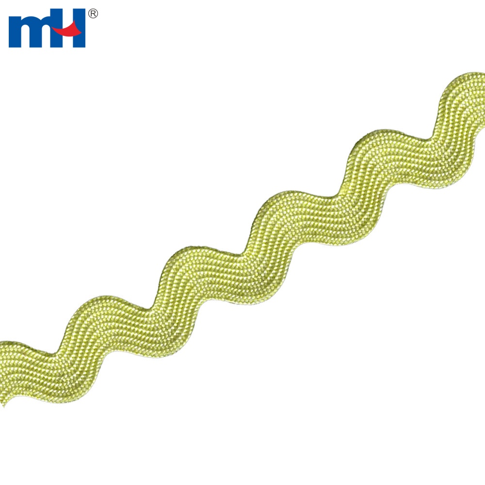 9mm Light Green Ric Rac Ribbon