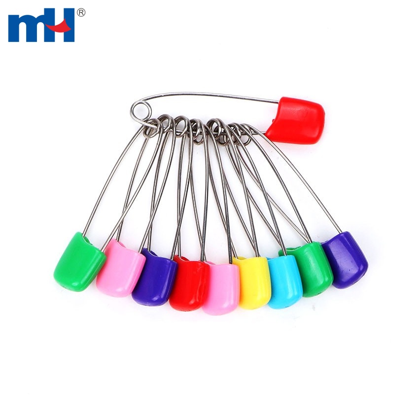 MH Wholesale 53mm Plastic Head Safety Pins Locking Diaper Nappy Pins