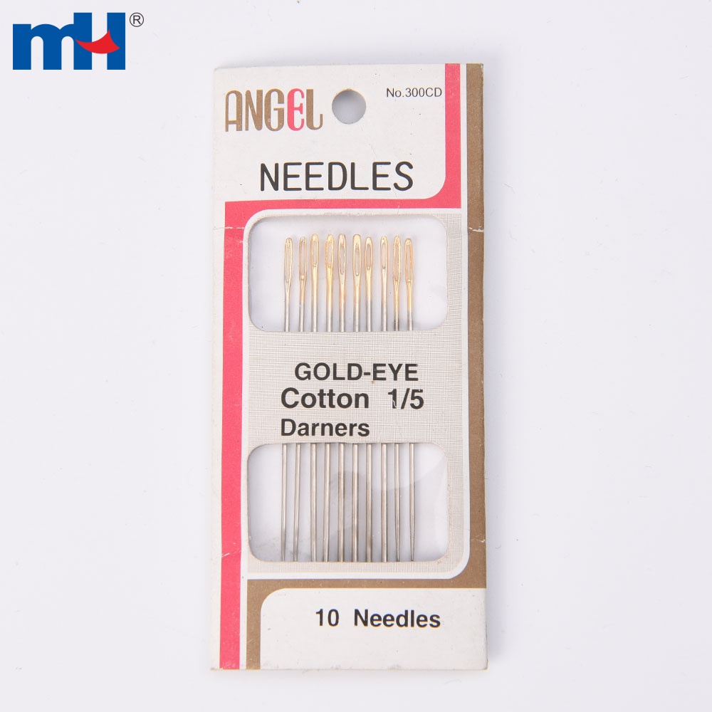 MH Wholesale 1/5 10Pcs Hand Needle(Gold-eye Cotton Darners)