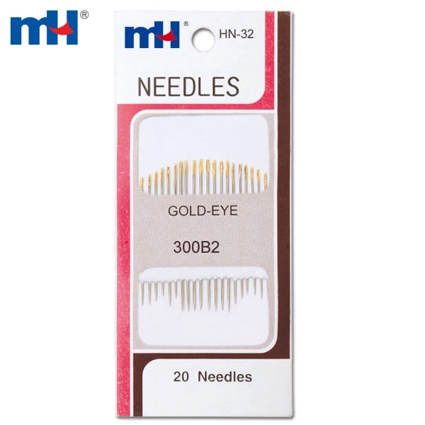 MH Custom 9.3x4.2cm 20PCS Sewing Hand Needle Kit in Card Packaging