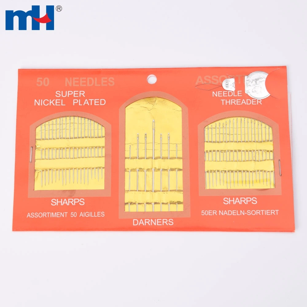 MH Custom 50 Assorted Sharps Sewing Needles and Darner Sewing Needles